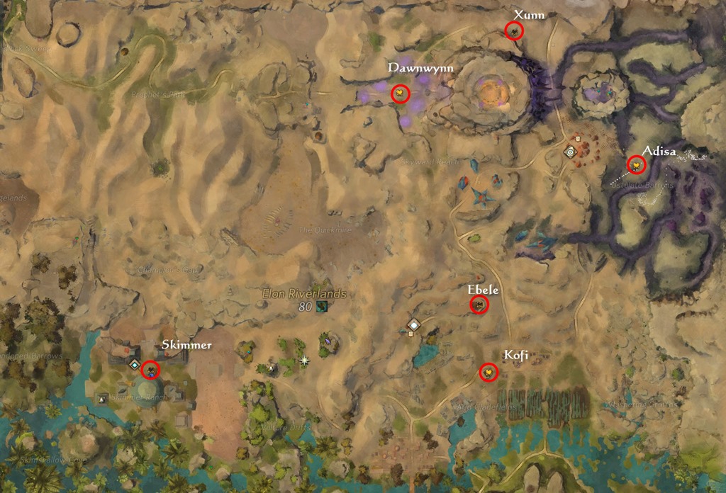 Elon Riverlands Achievements Guide - GuildJen - Guild Wars 2